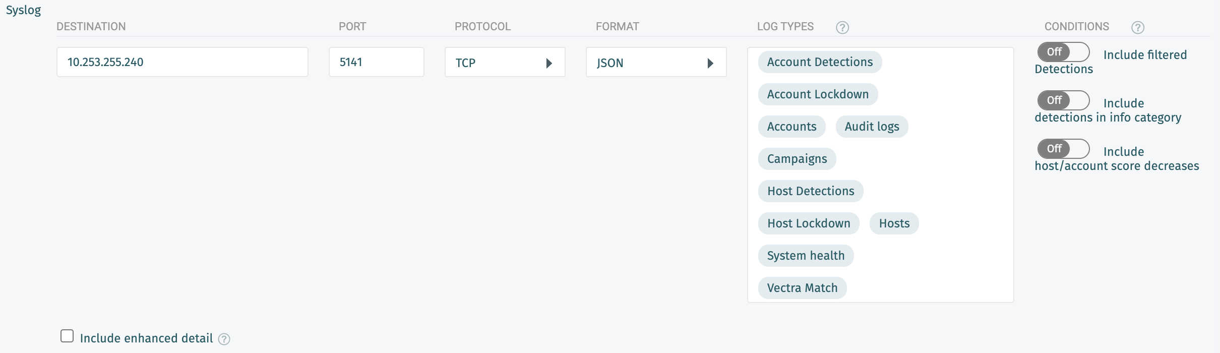 Splunk - Vectra Detect Add-On and Syslog Configuration for Brains