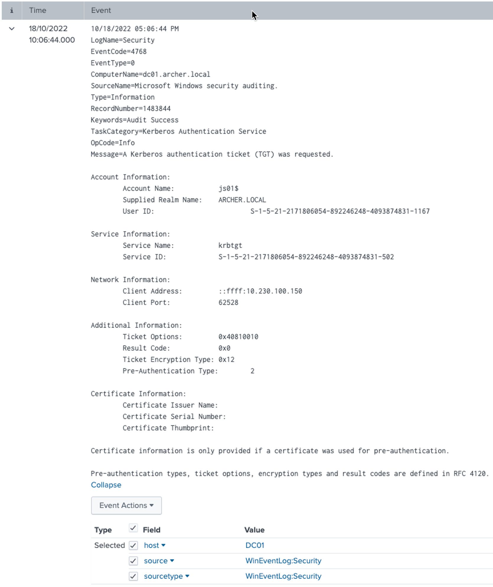 Windows Event Log Ingestion - Splunk (Syslog / Legacy) Configuration