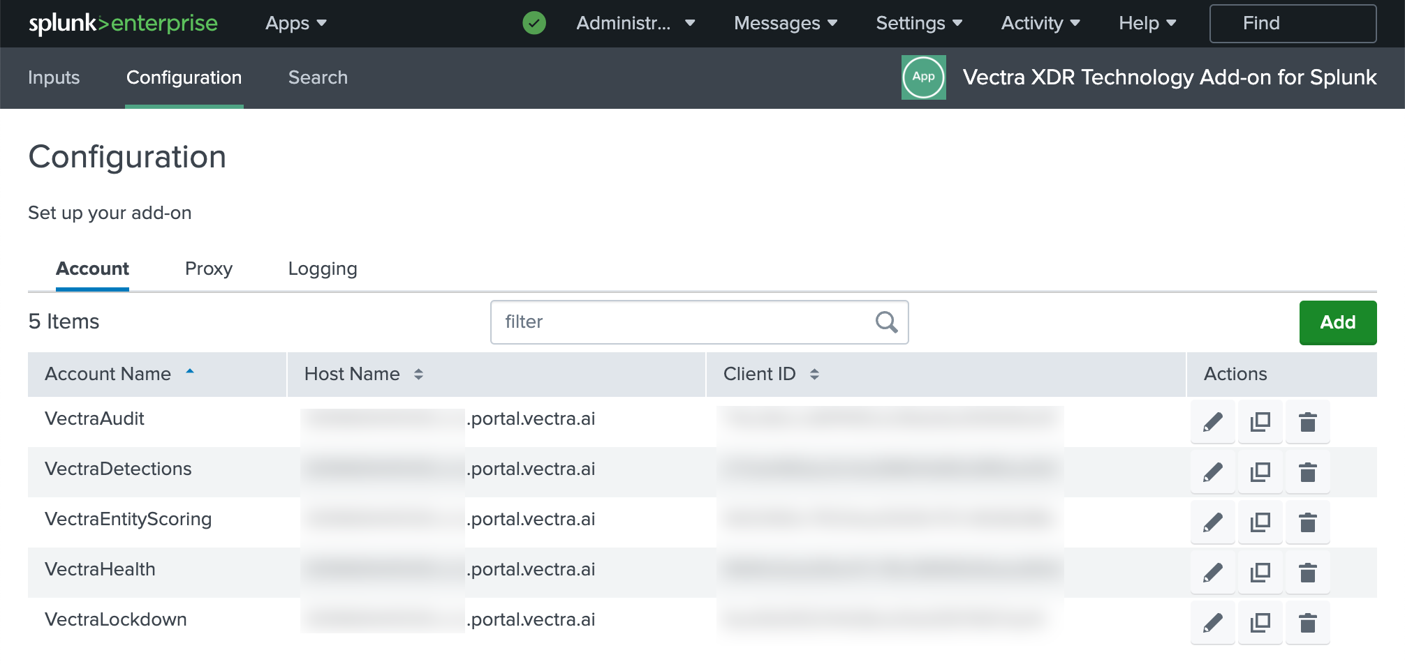 Splunk Integration Guide for Vectra XDR (Respond UX)