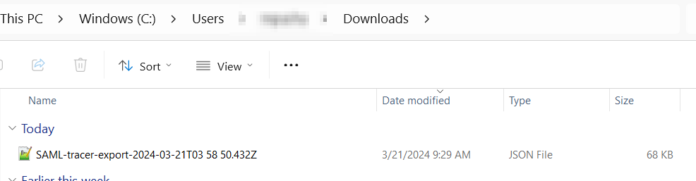 How to use SAML-Tracer to generate a SAML trace file