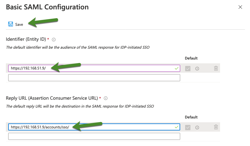 Setup SAML SSO for Azure AD (Quadrant UX)